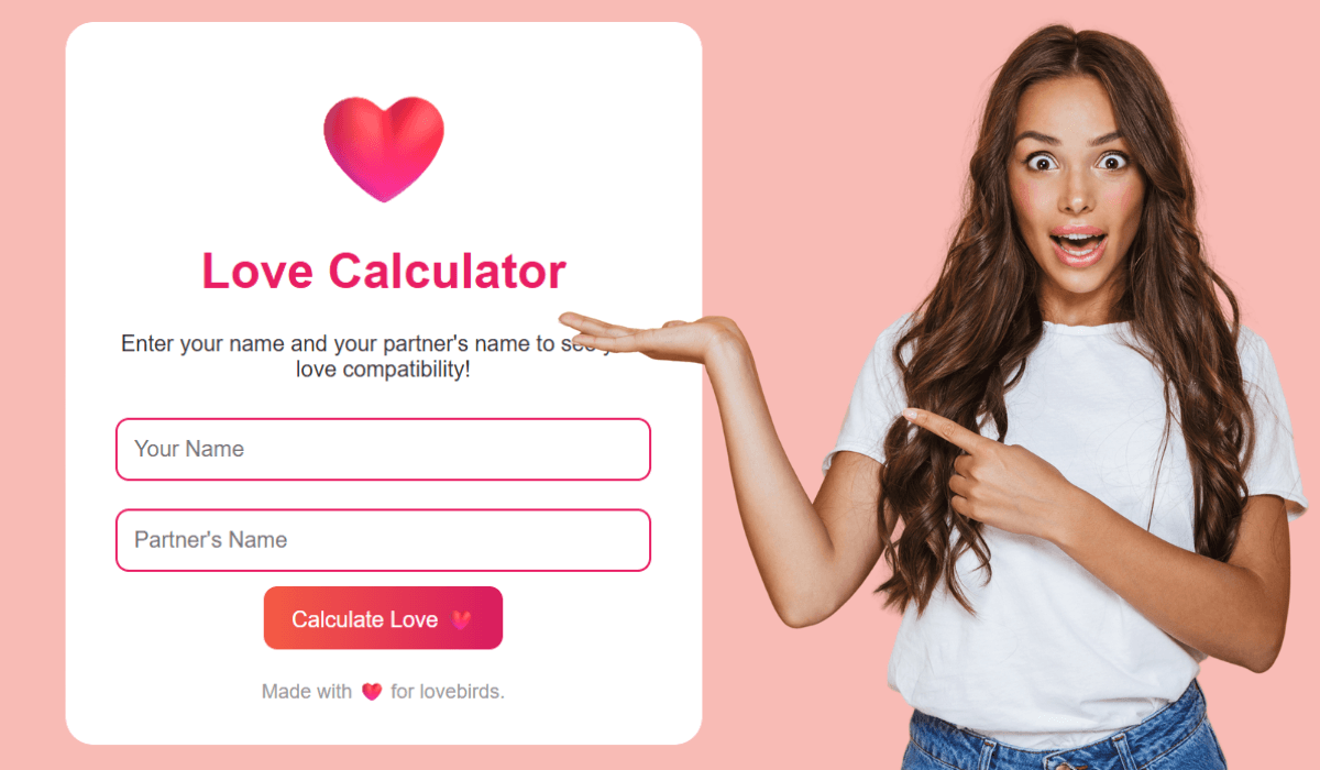 Create Love Calculator Tool in 5 Minutes
